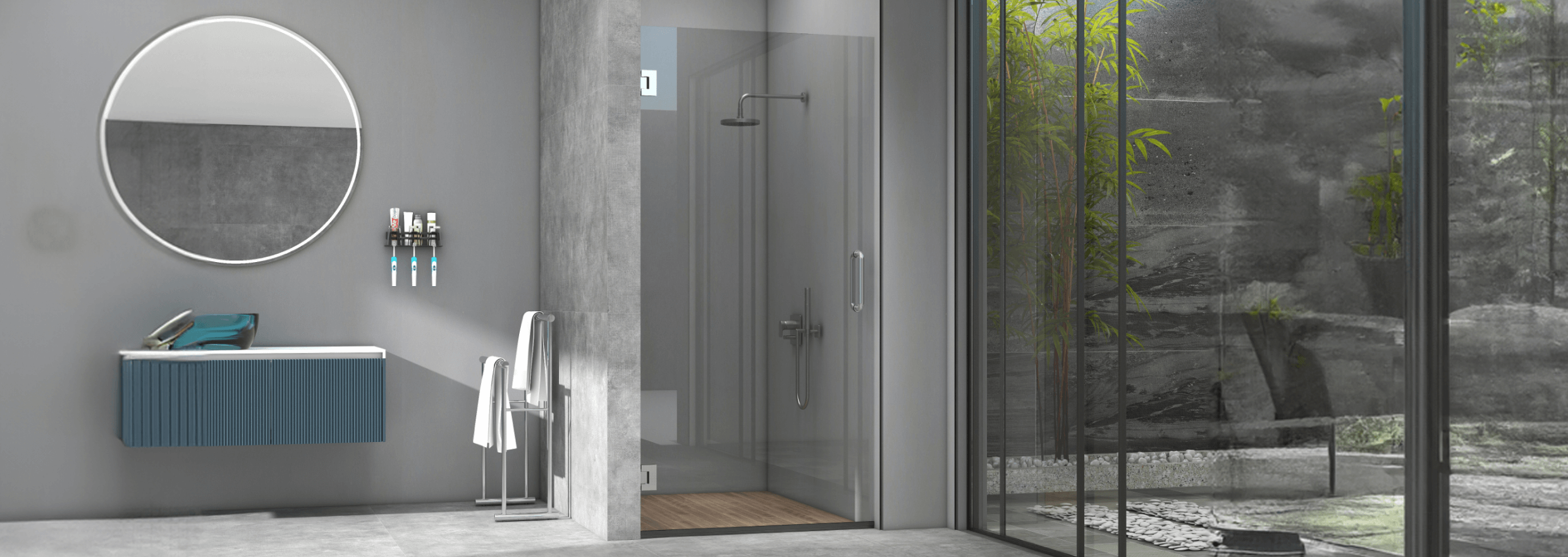 Frameless Single Shower Doors Window Panel In Smithsburg, MD Shower